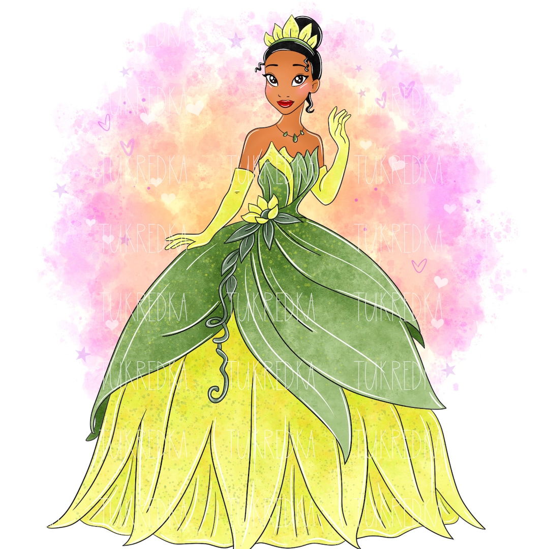 Princess Tiana Clip Art, Princess and the Frog PNG Clip Art, Cartoon ...