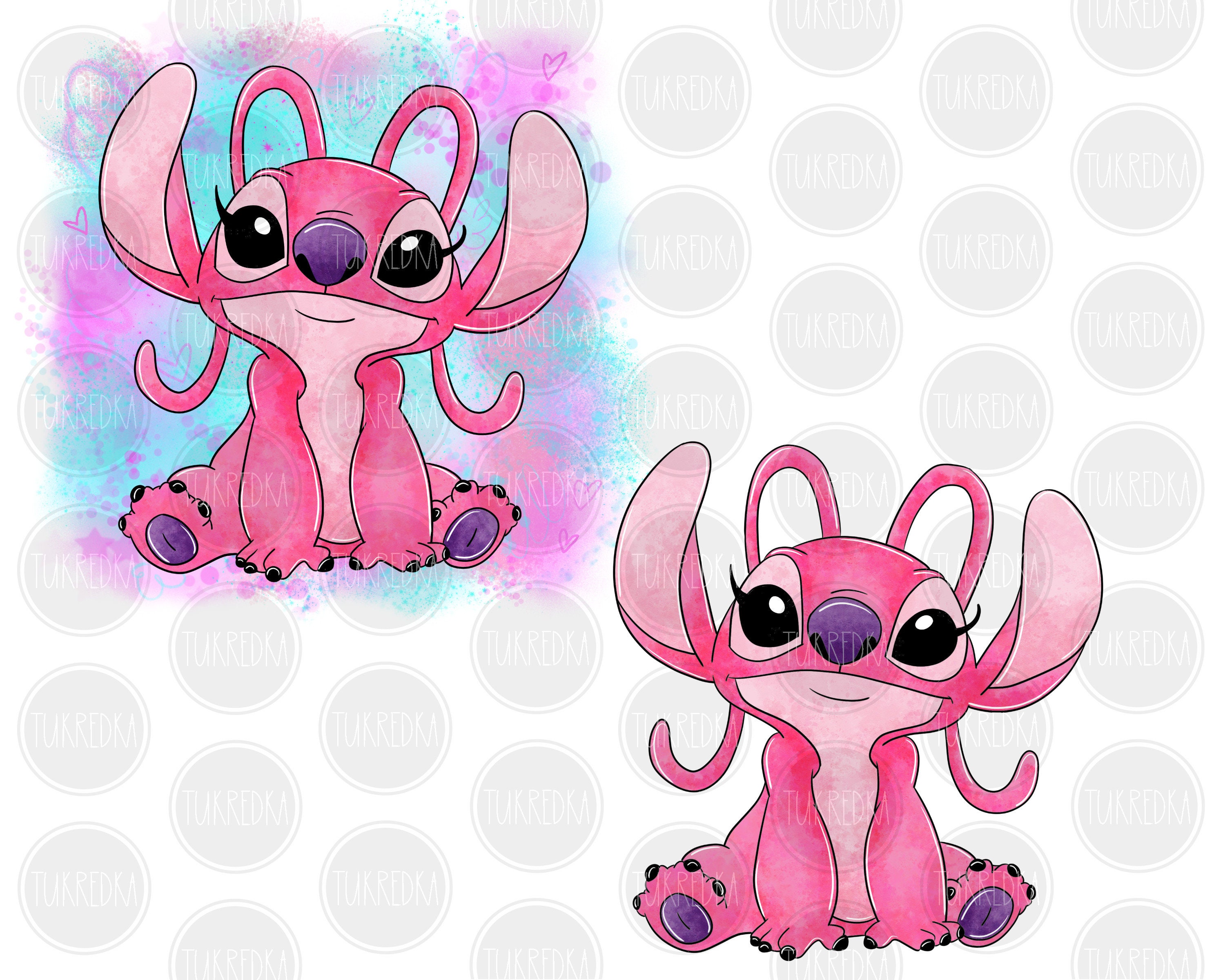 Stitch Angel Mignon Clip art PNG, Dessin animé Clipart Sublimation PNG ...