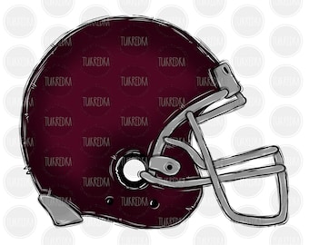 Helmet Football Maroon Digital Download Sublimation Game Time Sport ...