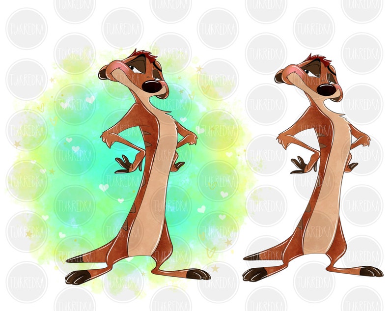 The Lion King Timon Clip Art PNG, Cartoon Sublimation PNG Clipart ...