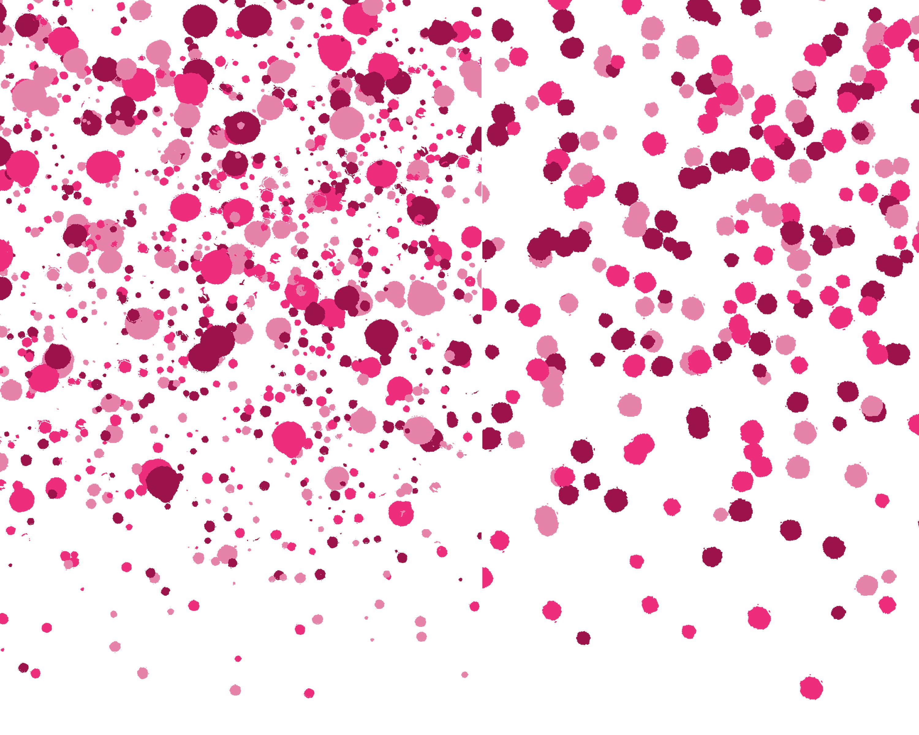 Digital Confetti Pink Border Confetti Clipart Confetti - Etsy