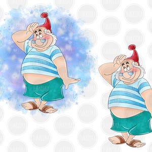 Peter Pan Smee Clip Art PNG, Cartoon Clipart Sublimation PNG - Etsy