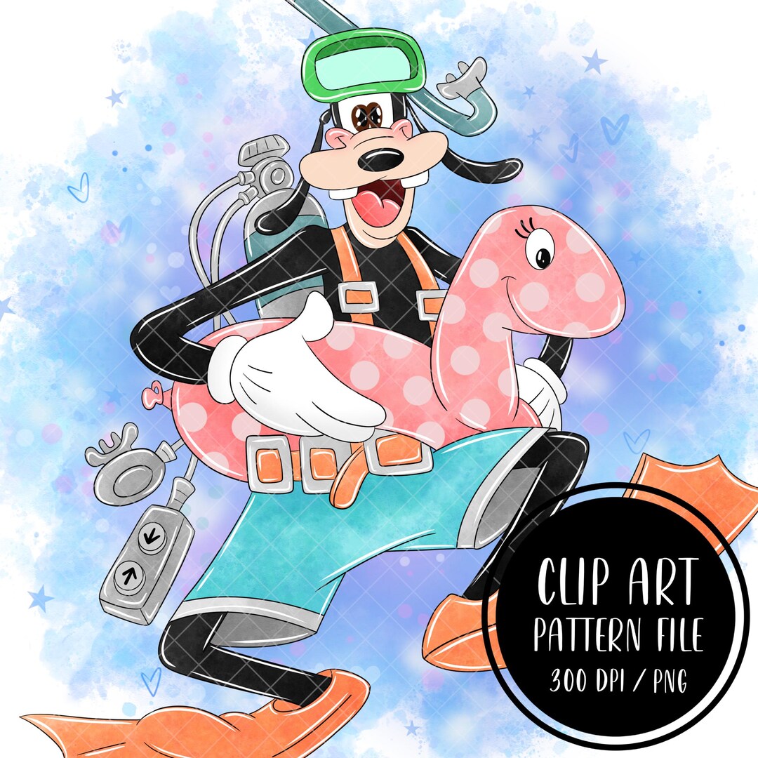 Goofy Beach Clipart, PNG ClipArt, Cartoon Sublimation PNG - Etsy.de