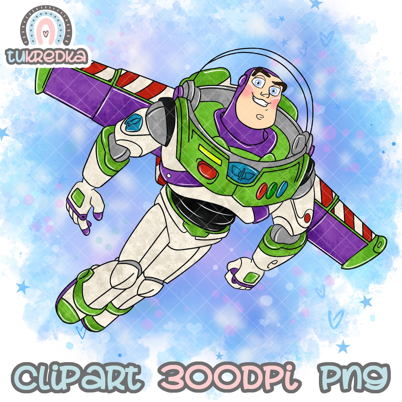 Buzz Lightyear Toy Story Cute Clip Art PNG, Cartoon Clipart Sublimation ...
