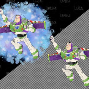 Buzz Lightyear Toy Story Cute Clip Art PNG, Cartoon Clipart Sublimation ...