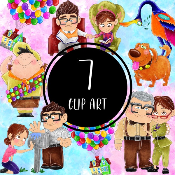 Up Movie Clip Art - Etsy