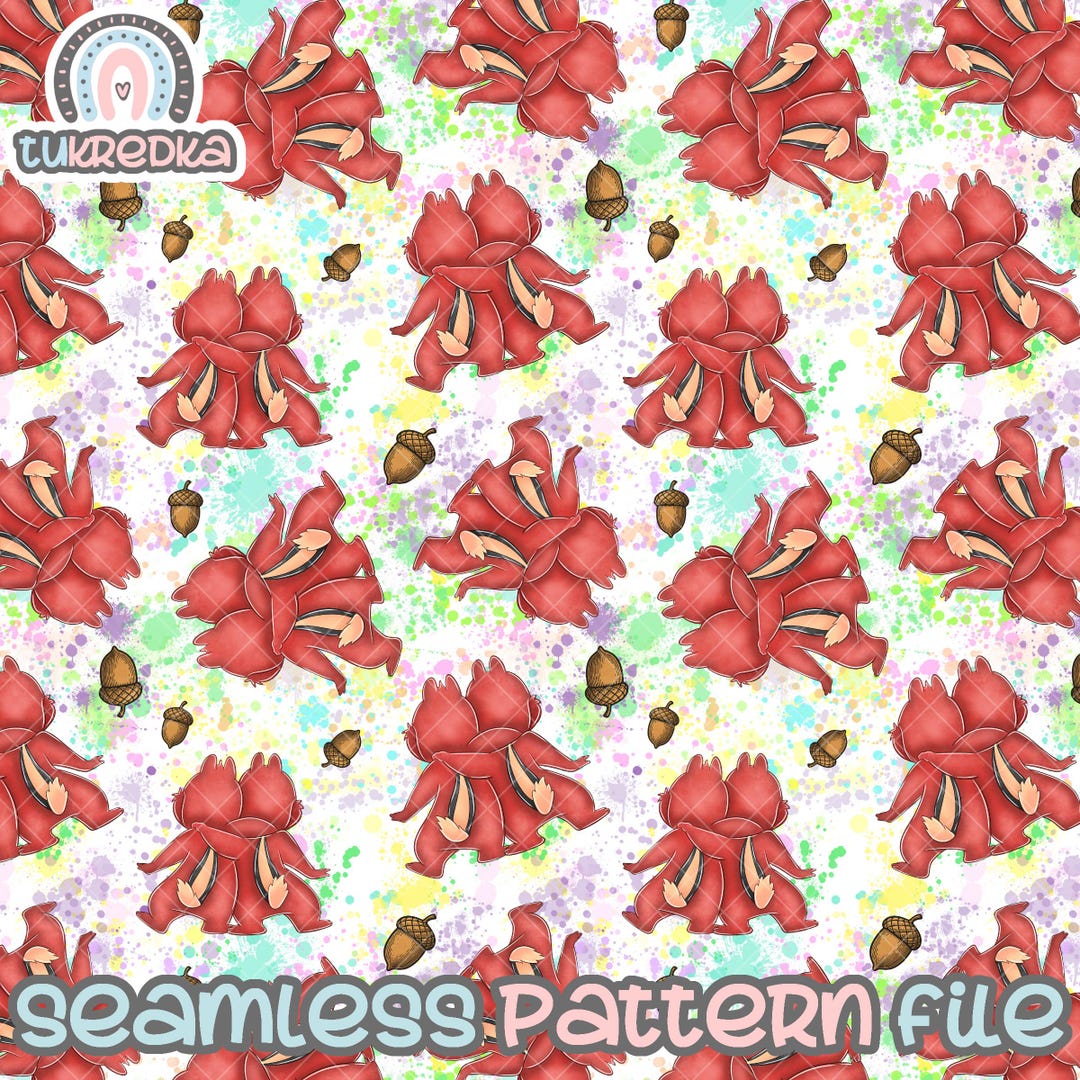 Chip and Dale Rescue Rangers Seamless Pattern, Digital Paper Background ...