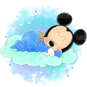 Baby Mickey Mouse Clipart, PNG Clip Art, Cartoon Sublimation PNG - Etsy