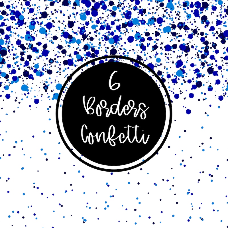 Blue Confetti - Etsy