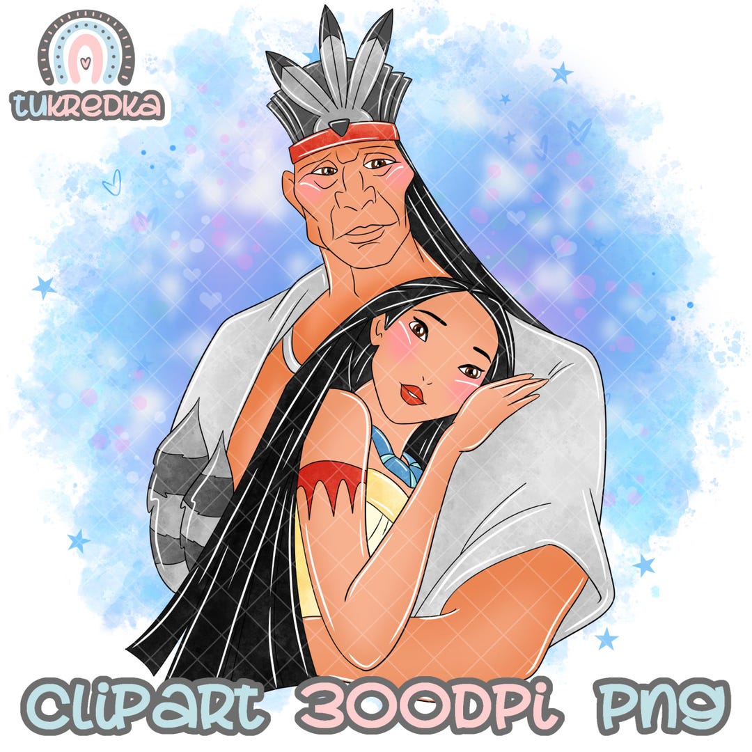 Princess Pocahontas Powhatan Clip Art PNG, Cartoon Clipart Sublimation ...