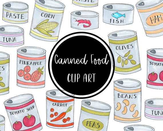 Canned Vegetables Clip Art