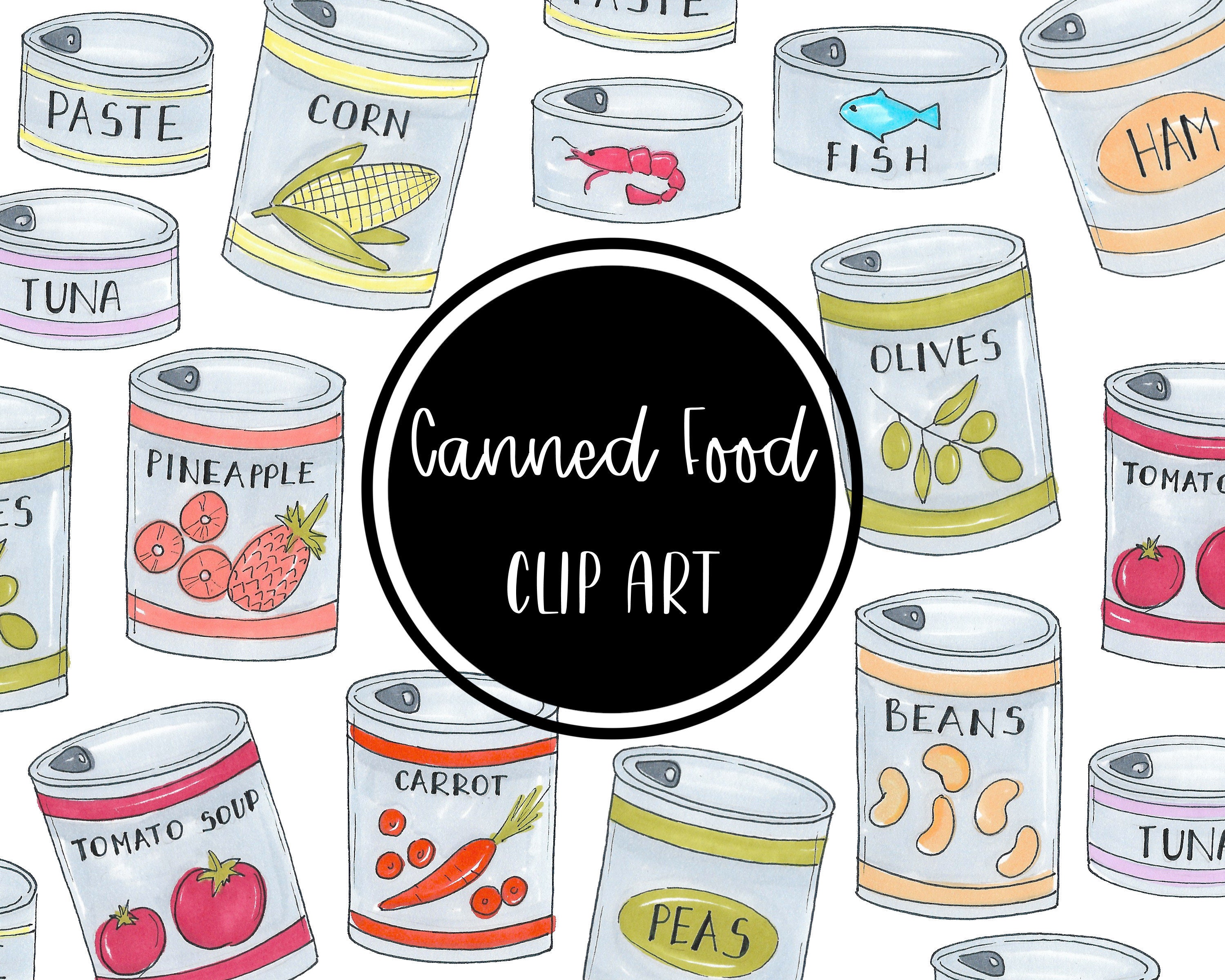 Canned Food Clipart