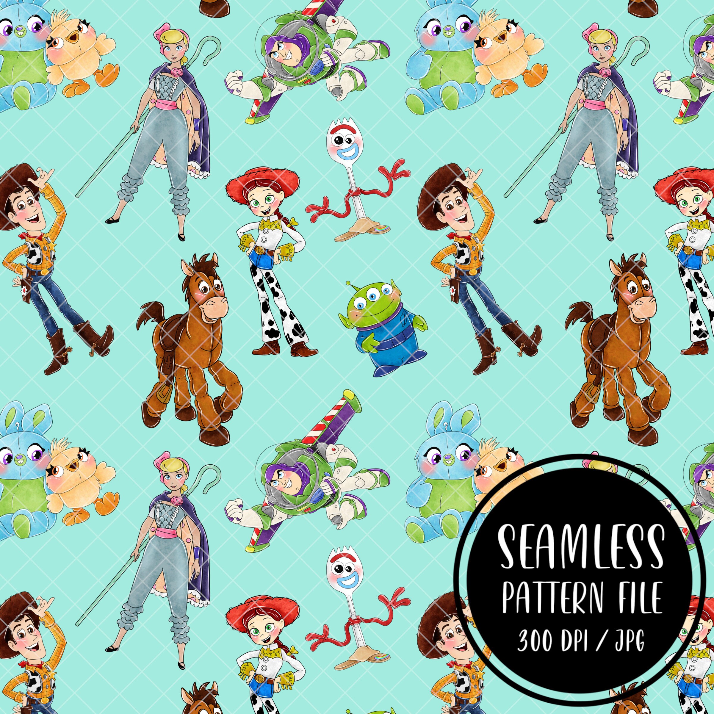 Toy Story Seamless Pattern, Digital Paper Background Download Free ...
