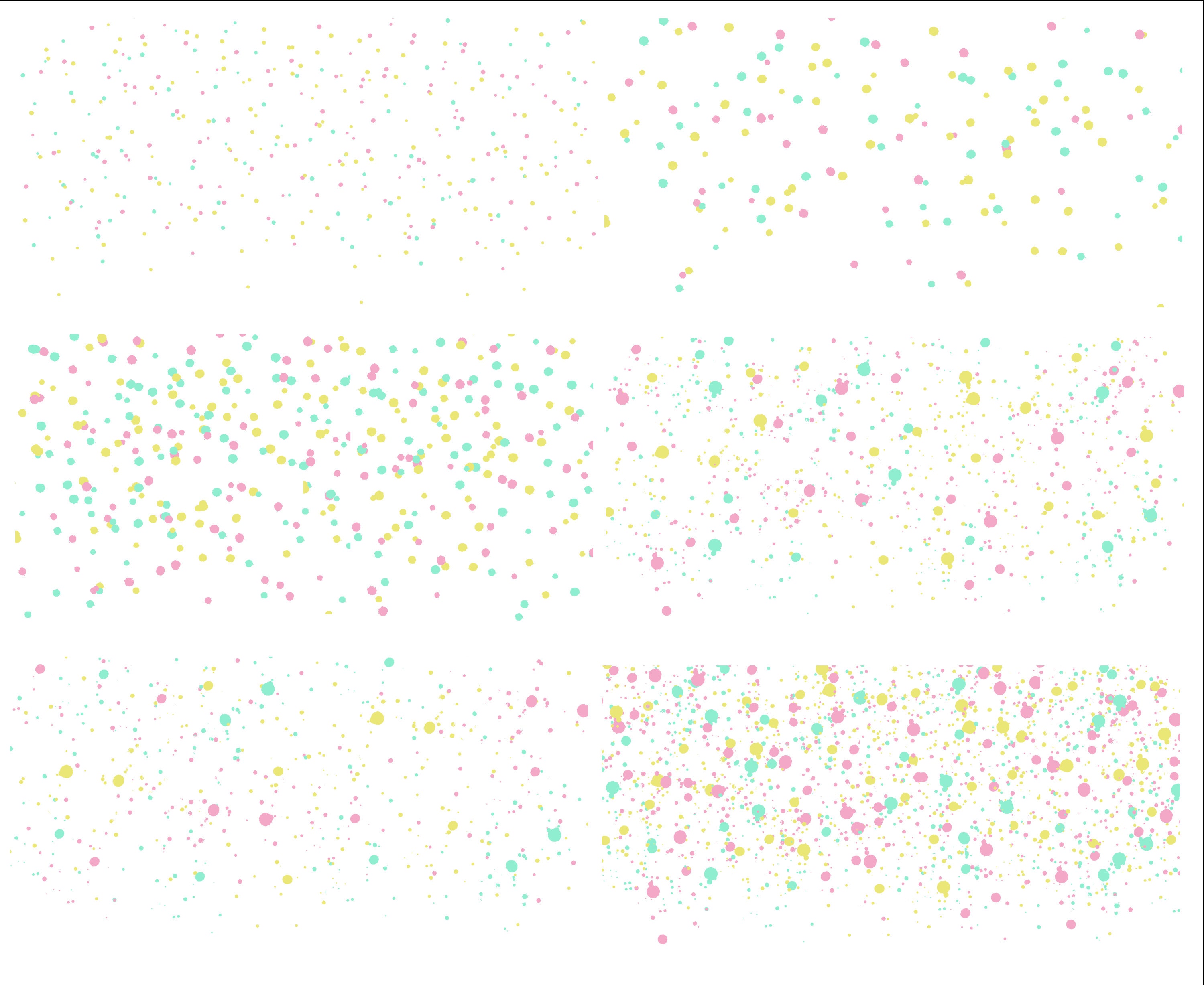 Digital Confetti Pastel Border Confetti Clipart Confetti - Etsy