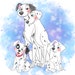 101 Dalmatians Dog Clip Art PNG, Cartoon Clipart Sublimation PNG - Etsy