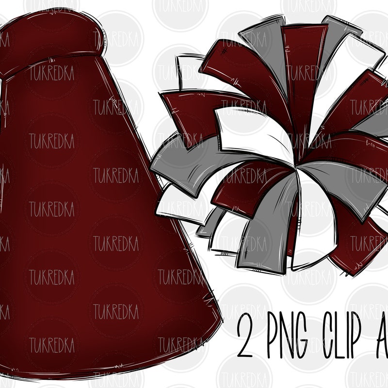 Maroon Cheer Bows - Etsy