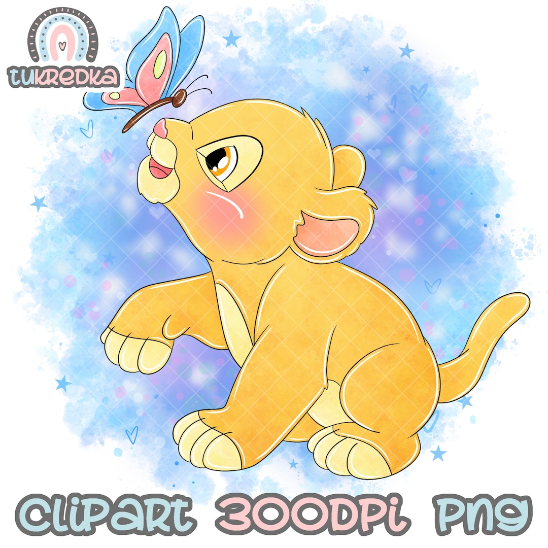 Lion King Baby Toddler Simba Clip Art PNG, Cartoon Sublimation PNG ...