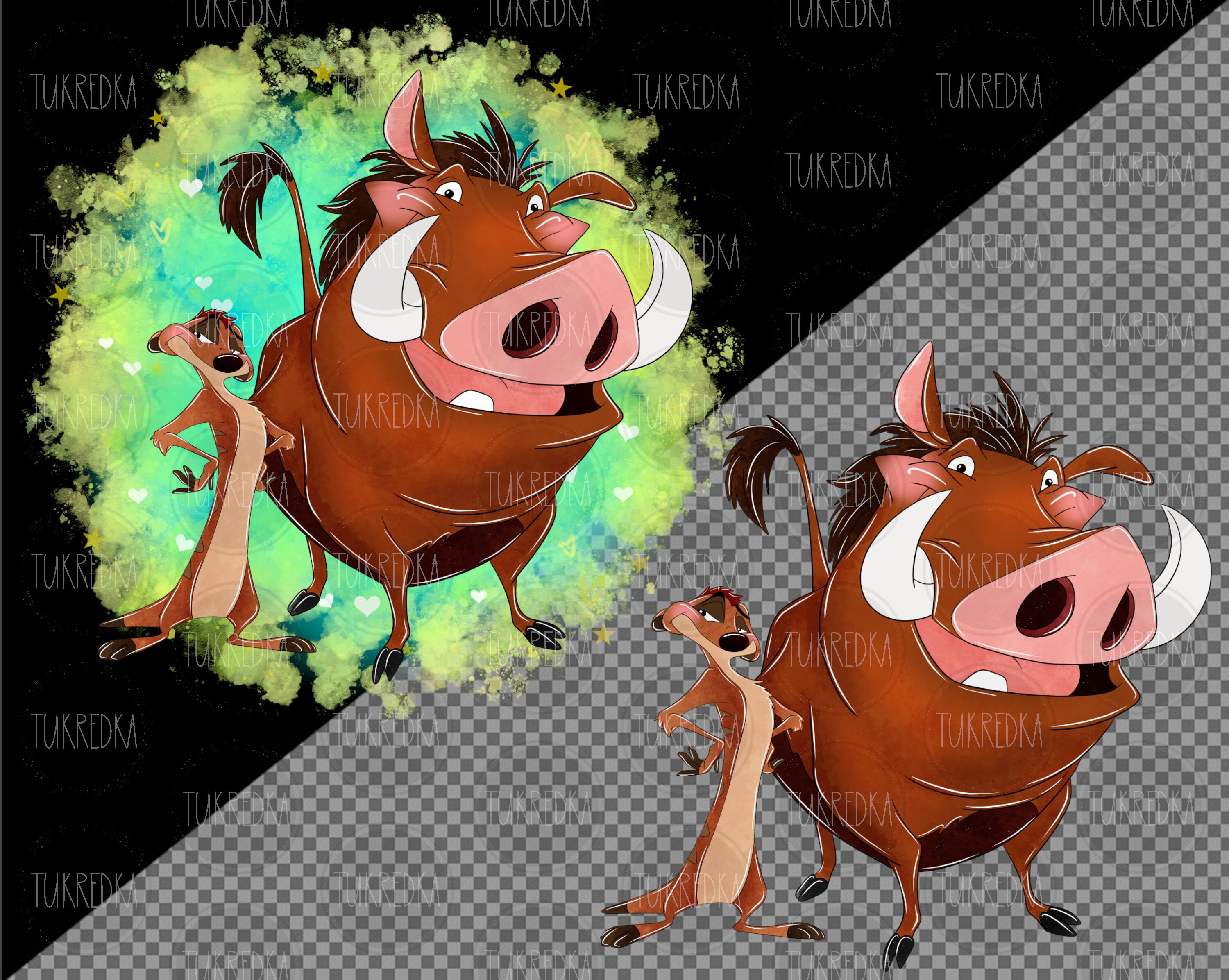 The Lion King Pumbaa Timon Clip Art PNG, Cartoon Sublimation PNG ...