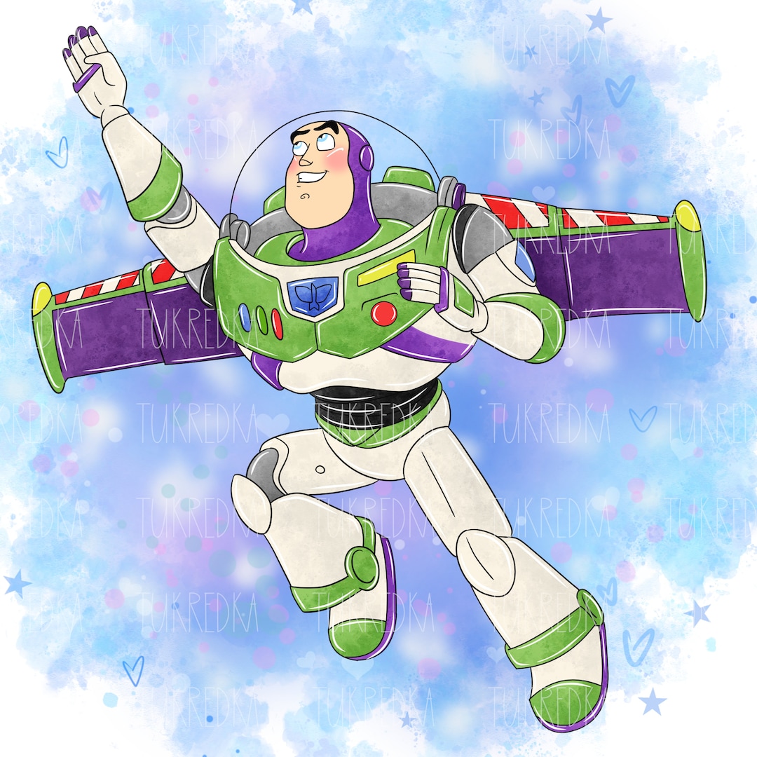 Buzz Lightyear Toy Story Cute Clip Art PNG, Cartoon Clipart Sublimation ...