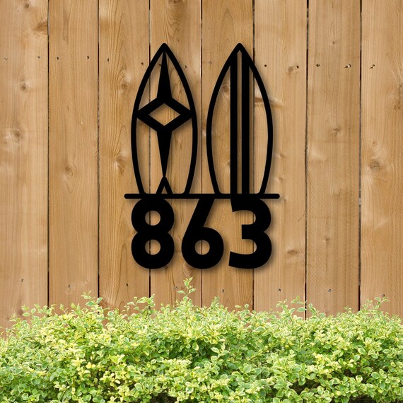 Surfboard Sign Surfing Address Sign Surfboard Address Sign - Etsy