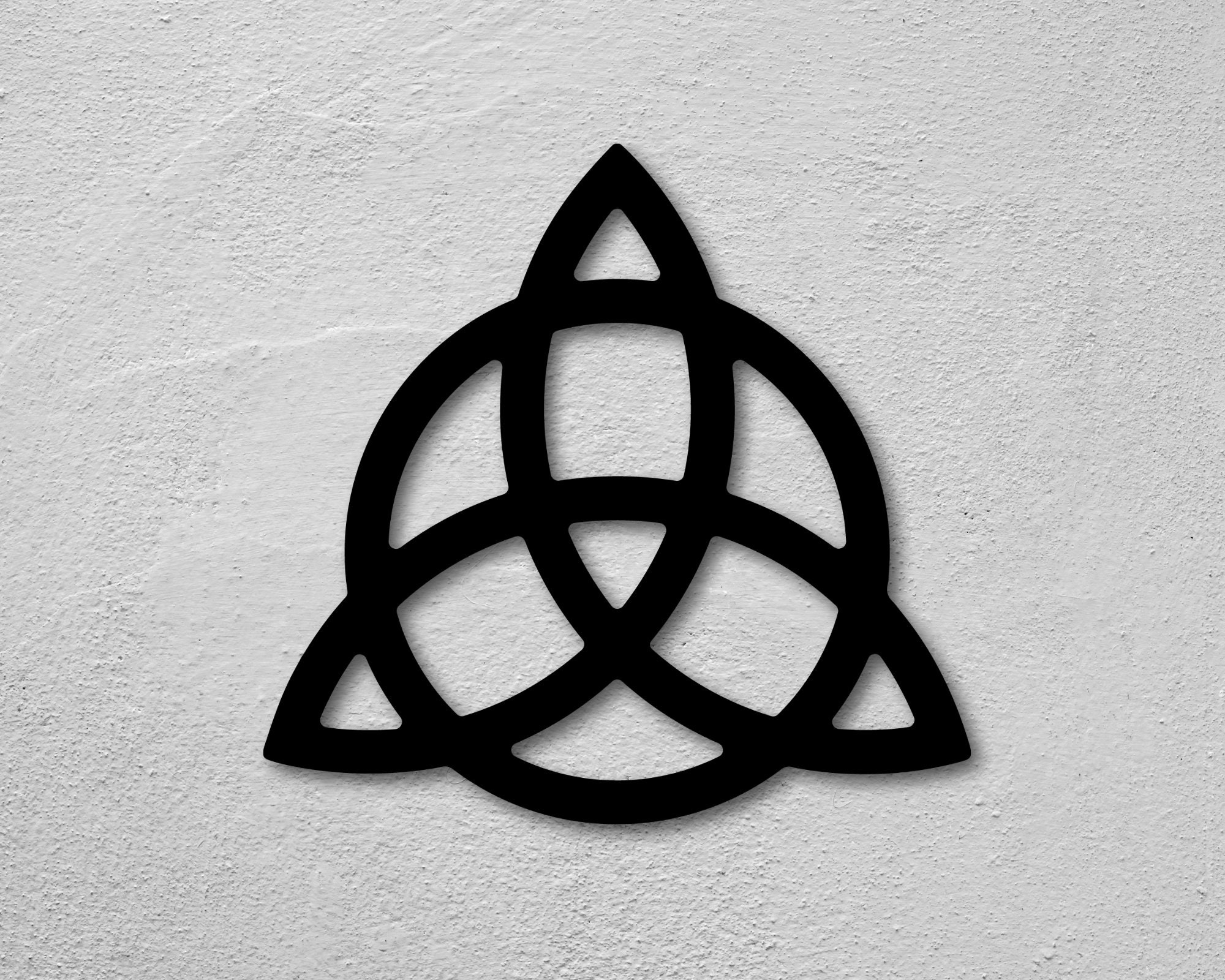 Triquetra Metal Sign, Trinity Knot Wall Hanging, Viking Metal Sign ...