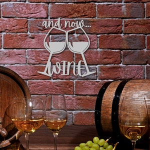 Christmas Gift, Metal Wine Sign, Home Bar Sign, Metal Bar Sign, Wine ...