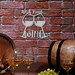 Cursive Wine Sign, Metal Wine Sign, Home Bar Sign, Metal Bar Sign, Wine ...