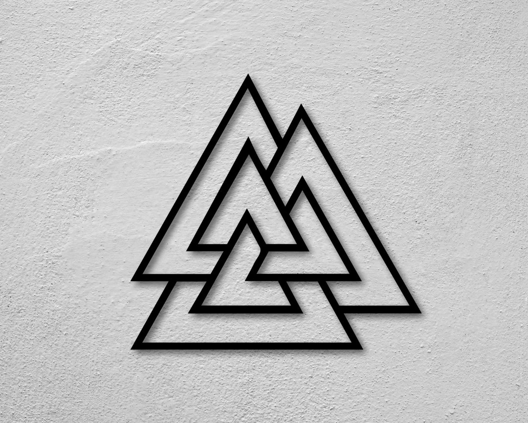 Housewarming Gift, Valknut Metal Sign, Viking Metal Sign, Norse Home ...