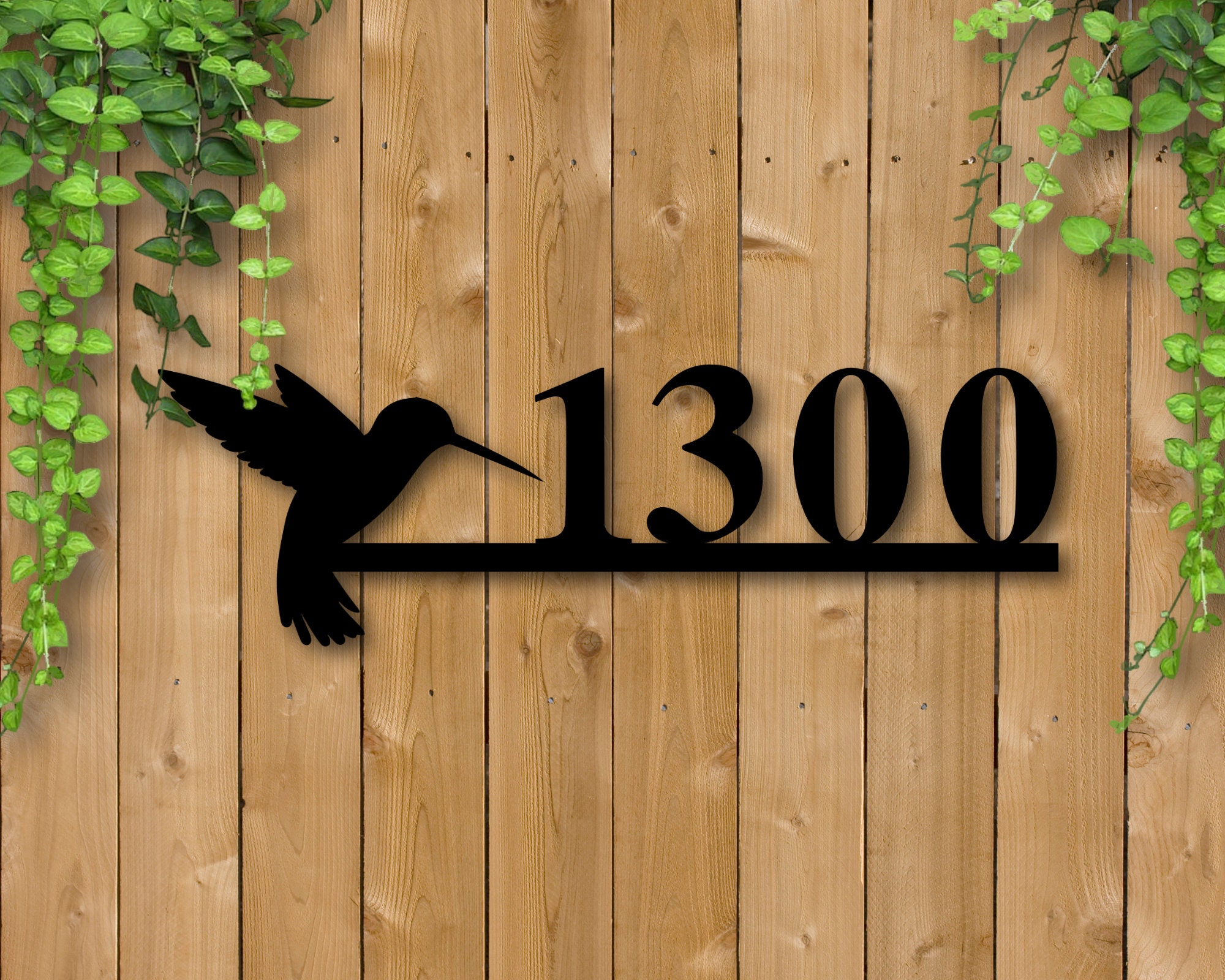 Hummingbird Address Sign, Bird Address Sign, Home Address Sign, Metal ...