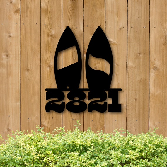 Surfboard Sign Surfing Address Sign Surfboard Address Sign | Etsy