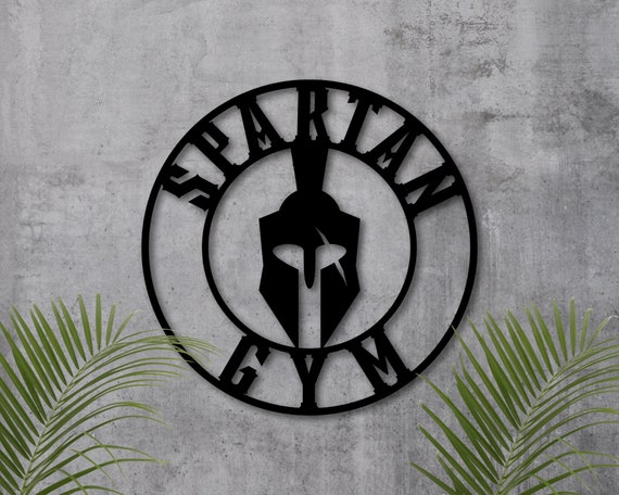 Spartan Gym Sign Metal Gym Sign Custom Gym Sign Gym Wall | Etsy