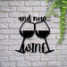 Cursive Wine Sign, Metal Wine Sign, Home Bar Sign, Metal Bar Sign, Wine ...