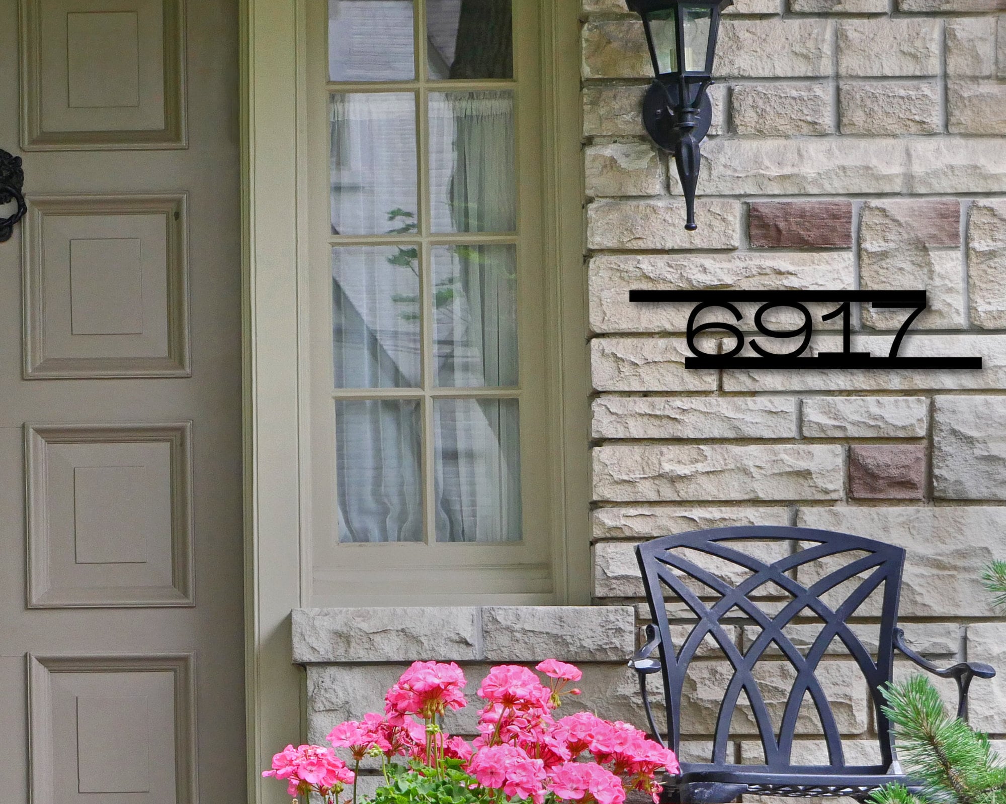 Modern Address Sign, Address Sign, Metal House Number Sign, Home ...