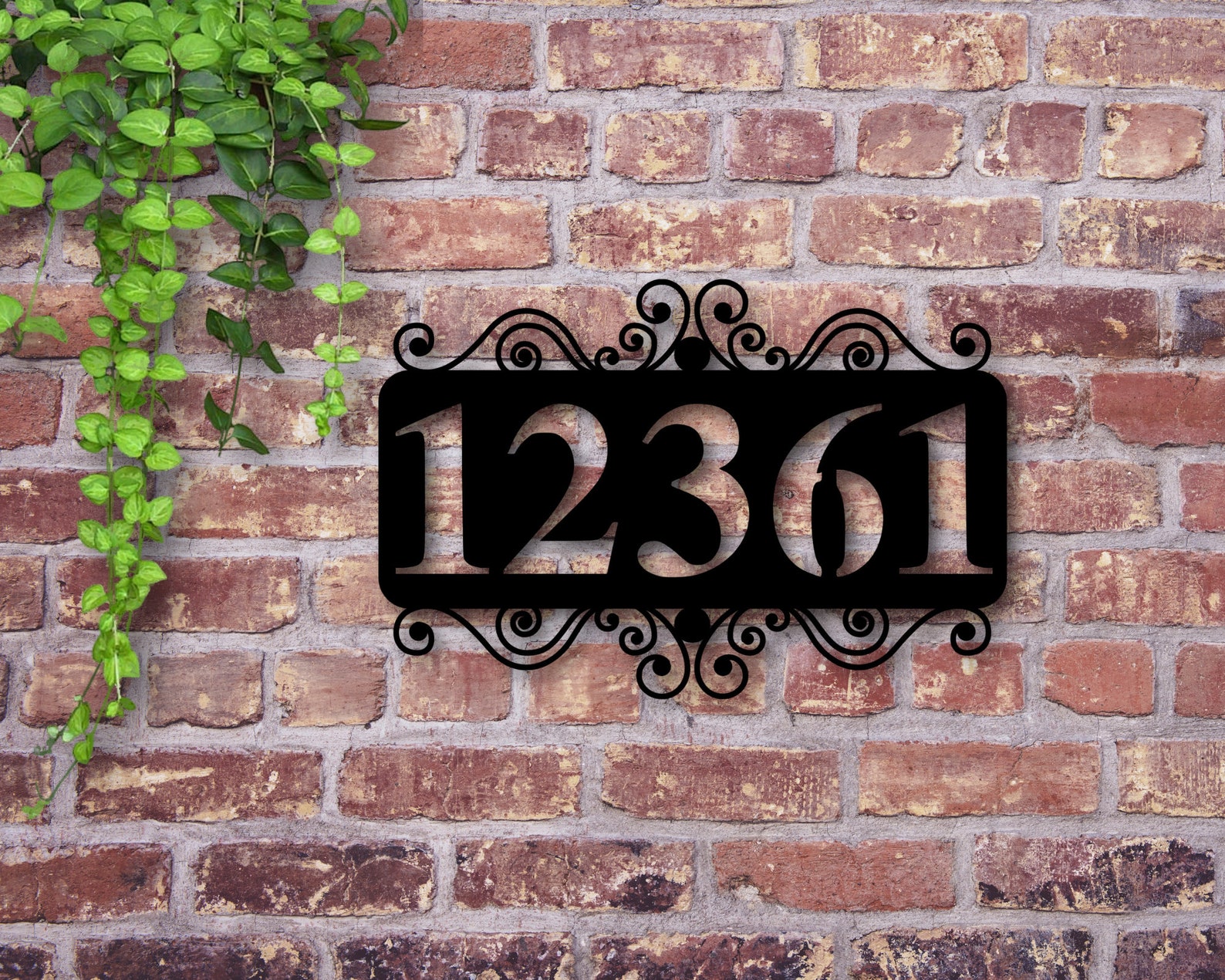 Christmas Gift, Address Sign, Metal House Number Sign, Home Address ...