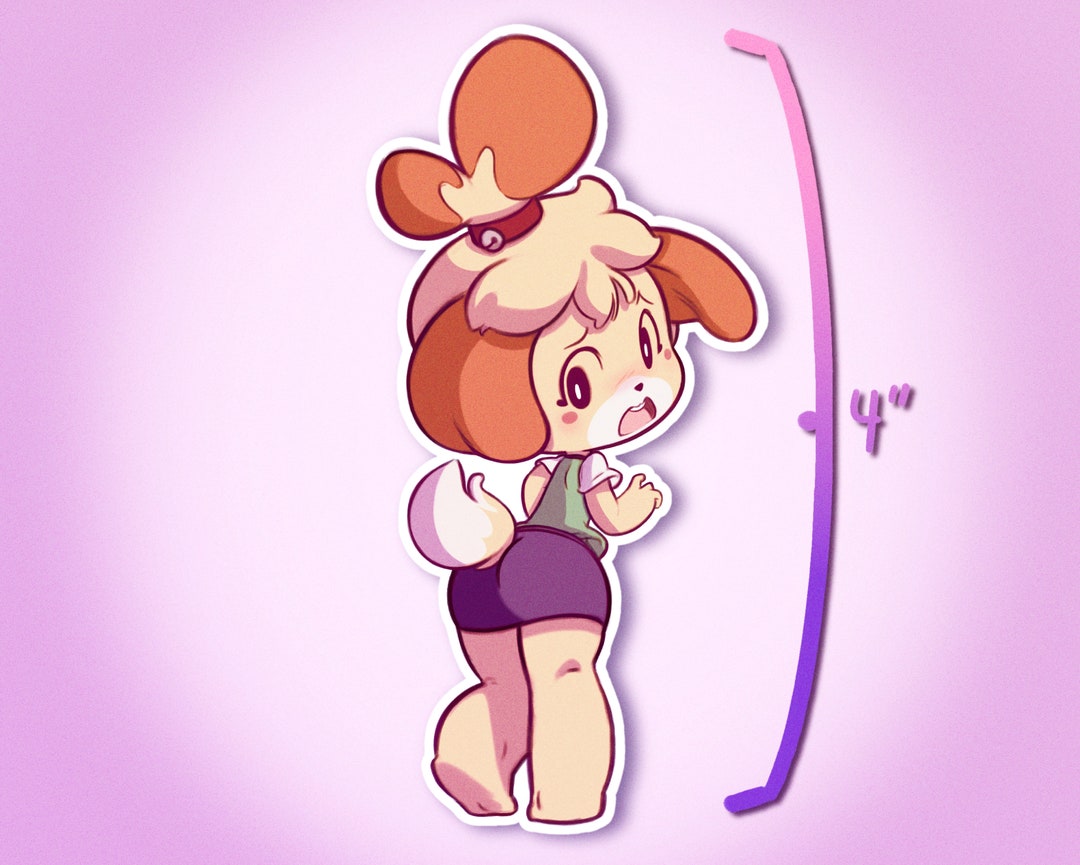 4" "shock-abelle" Isabelle Vinyl Sticker - Etsy