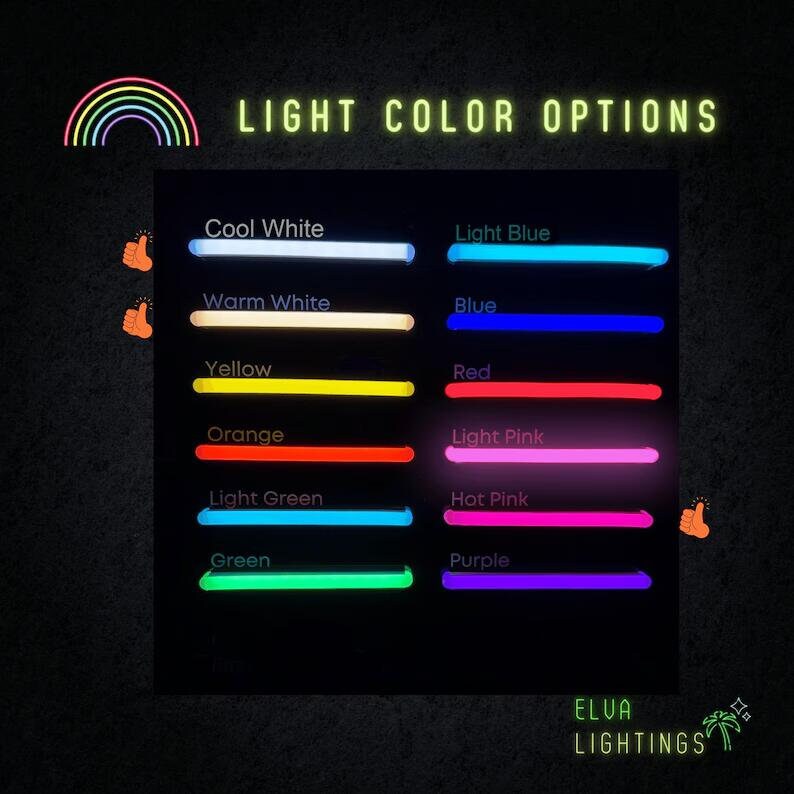 Neon Sign Custom Name, Custom Neon Sign Battery Operated, Neon Sign ...