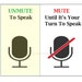Mute/ Unmute Sign Zoom Reminder Printable Instant Download Print - Etsy