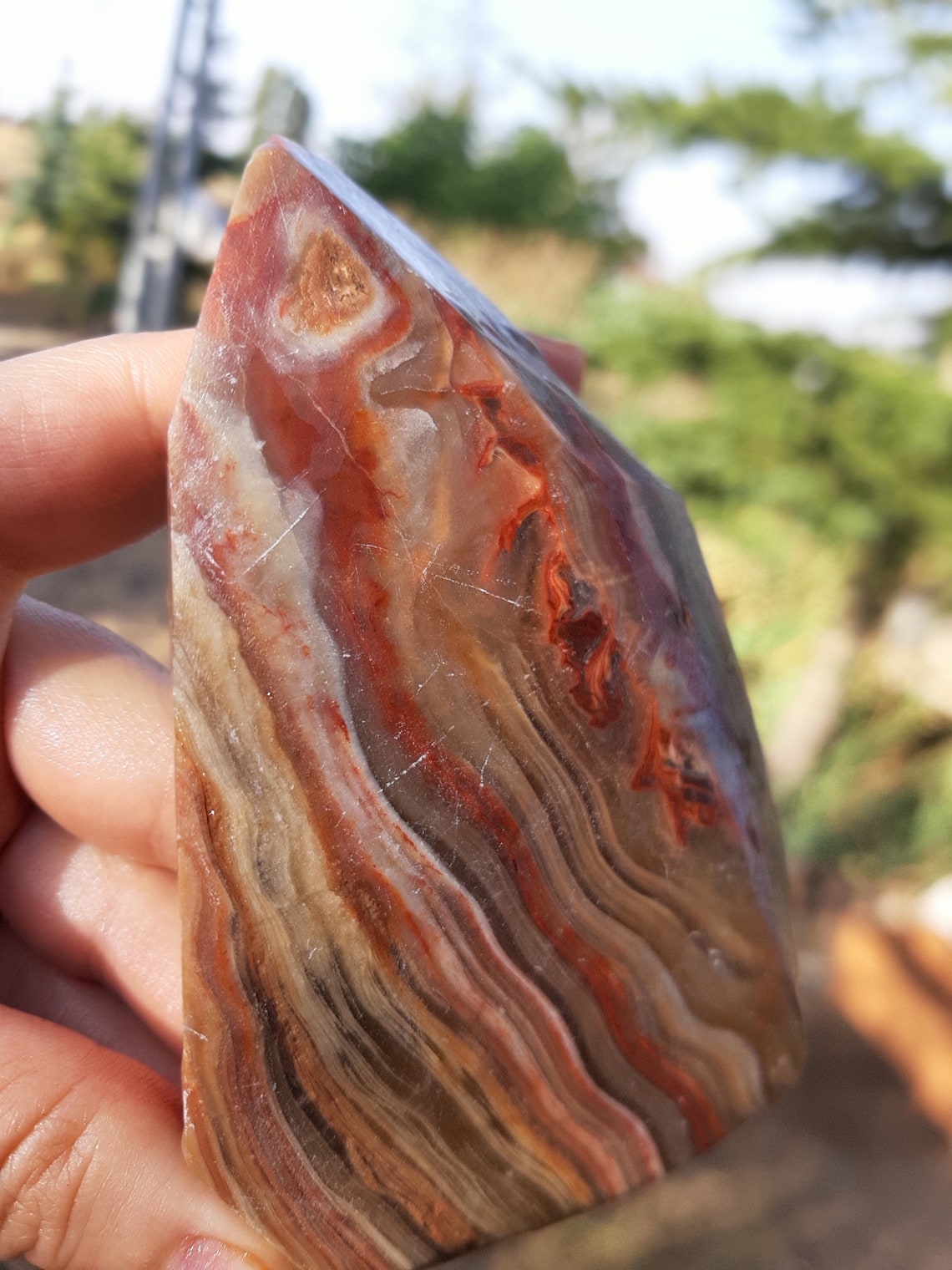 Banded Agate rare Gemstone 200gram | Etsy