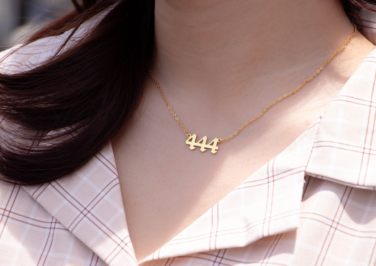 Angel Number Necklace 925 Silver, Custom Number Year Necklace, 111 222 ...