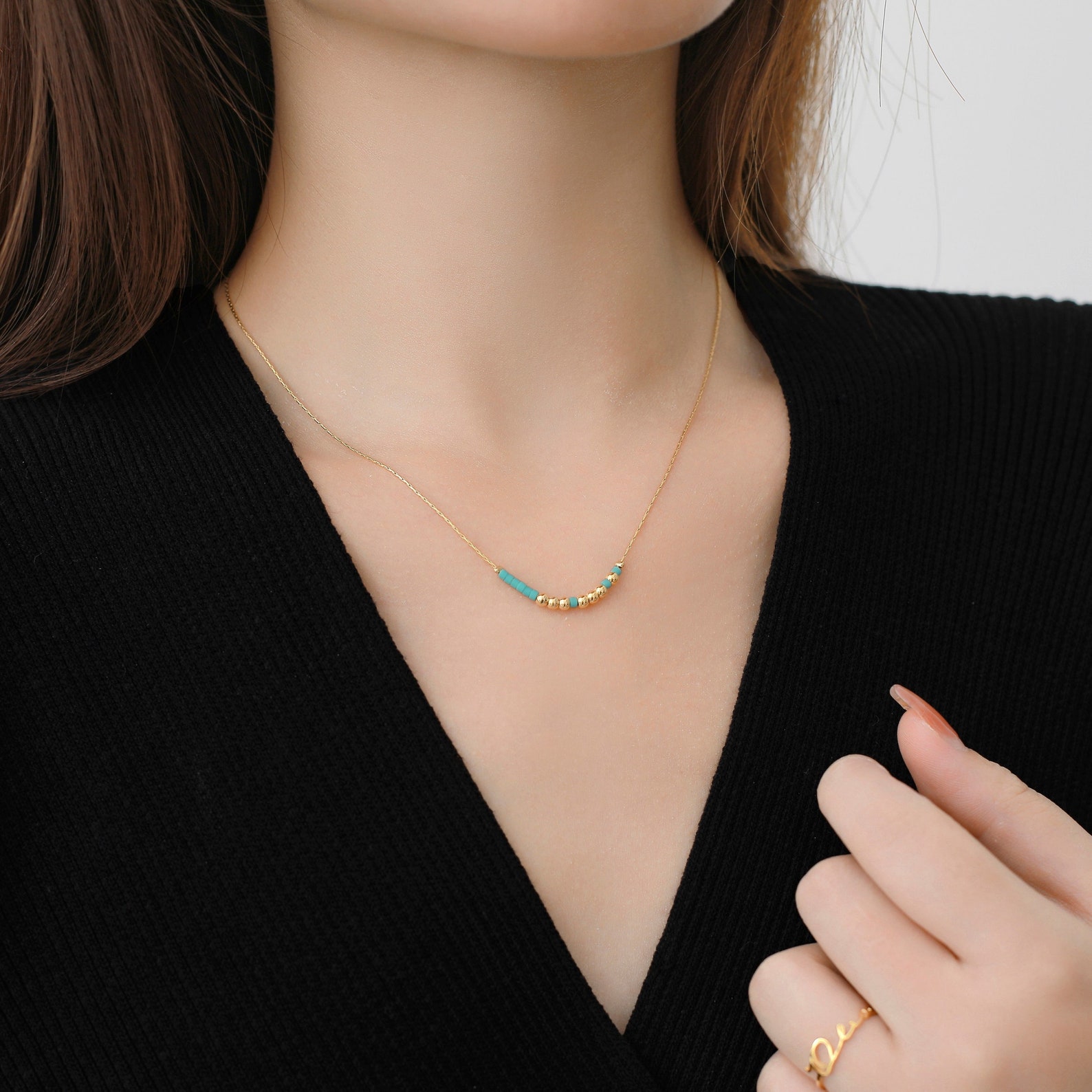 Custom Morse Code Necklace Custom Secret Message Friendship - Etsy