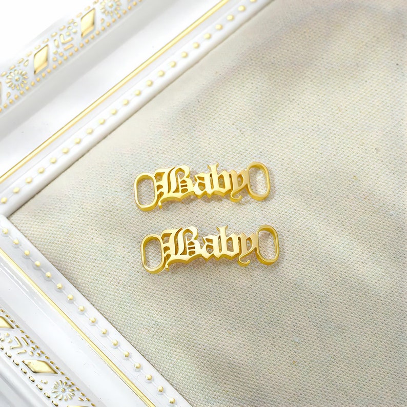 Personalized Name Shoe Buckle in Gold / Silver / Rose Gold - Etsy