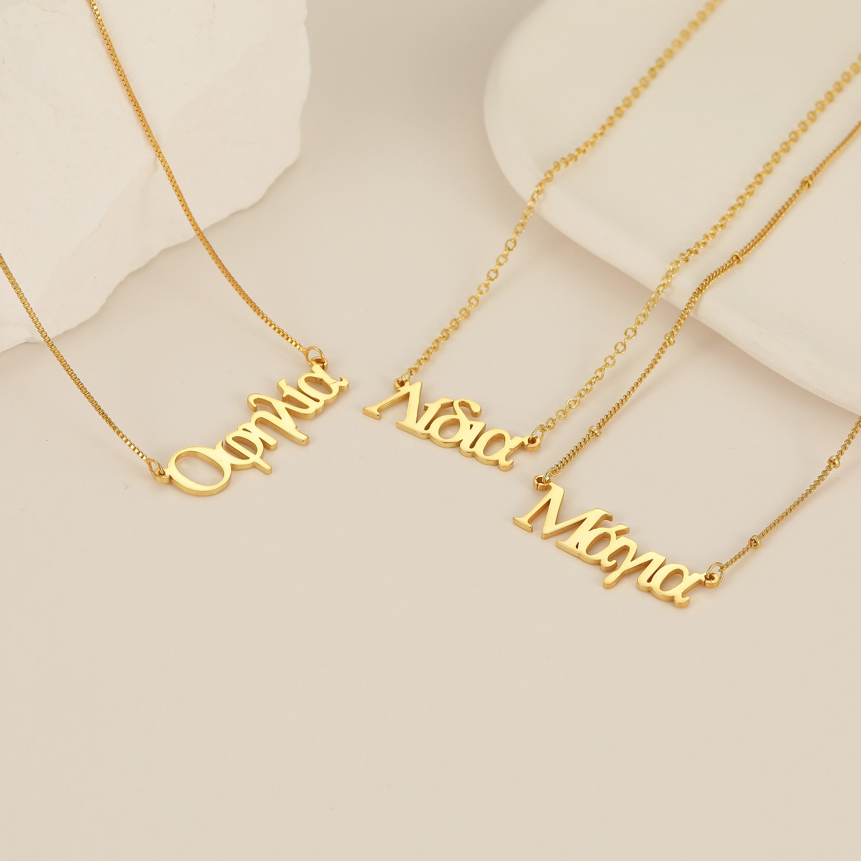 Greek Name Necklace Personalized Nameplate Pendant Greece - Etsy Australia