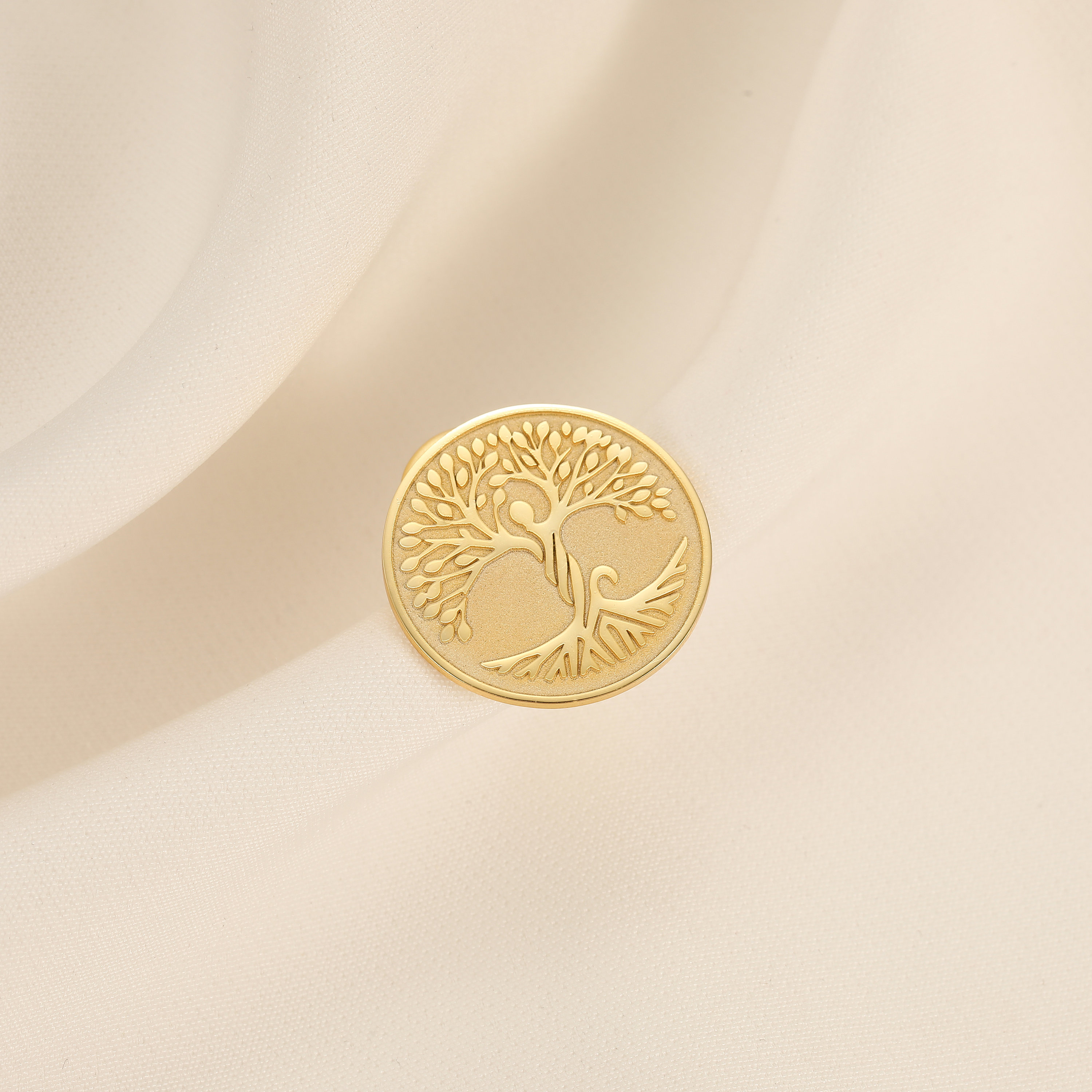 Custom Logo Brooch in Gold / Silver / Rose Gold Personalized - Etsy