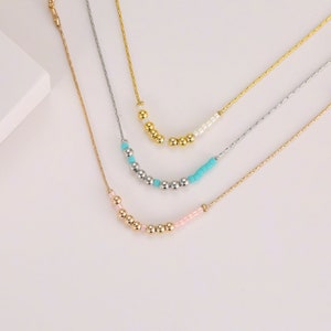 Custom Morse Code Necklace, Custom Secret Message Friendship Couples ...