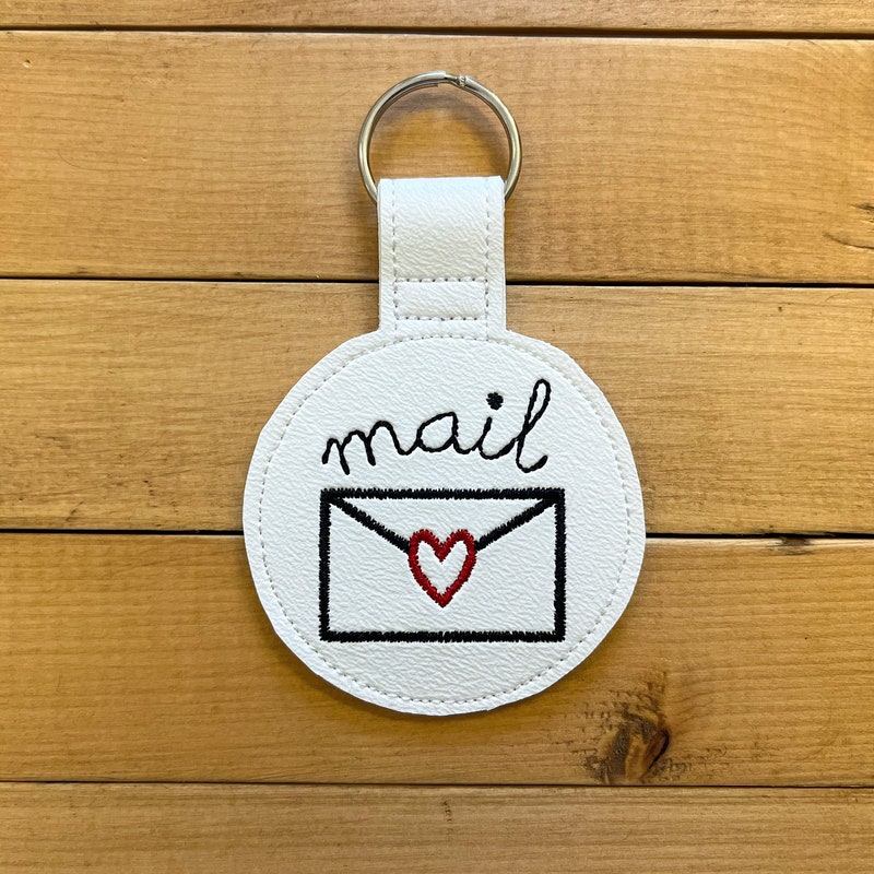 Faux Leather Keychain - Etsy