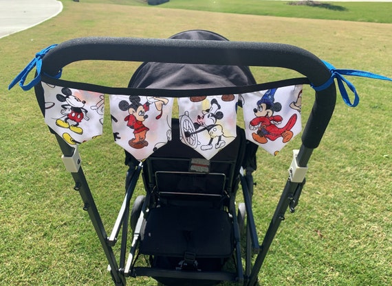 Stroller Tag Banner Bunting Disney Mickey Bunting | Etsy