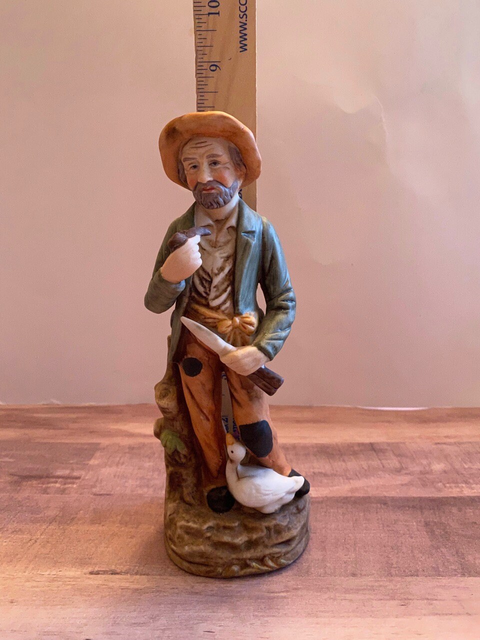 HOMCO Figurine Old Man, Pipe, Knife, Duck Taiwan - Etsy