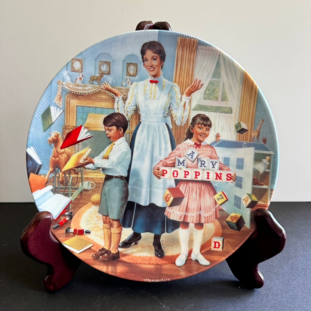 Mary Poppins A Spoonful of Sugar Plate With Certificate of Authenticity ...