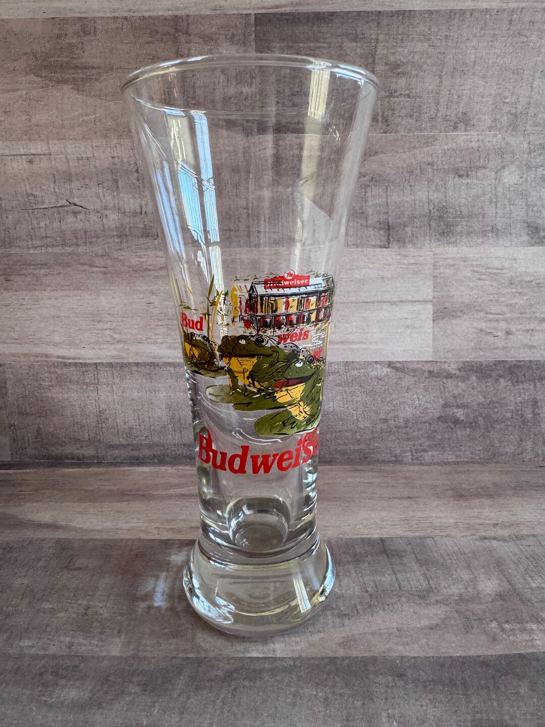 1996 Budweiser Frogs 10oz Pilsner Glass Anheuser-busch Bud Frogs Beer ...
