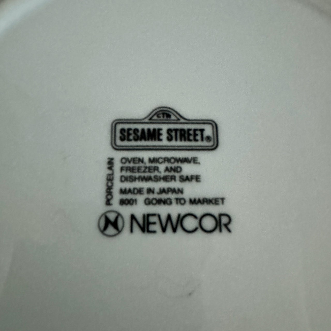 Sesame Street Plate Going to Market Plate Big Bird Plate Bert and Ernie ...